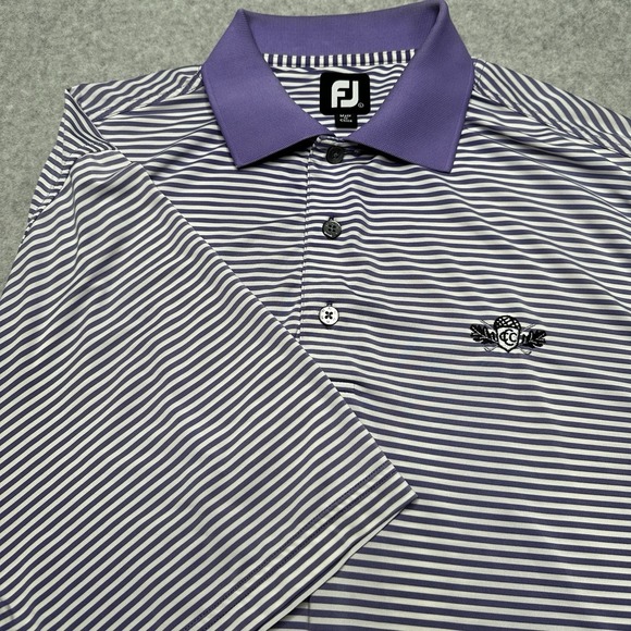 FootJoy | Shirts | Footjoy Fj Mens Polo Shirt Golf Club Logo Stretch ...
